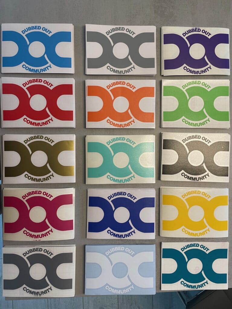DOC Logo Sticker (free UK postage) - Dubbed Out Community